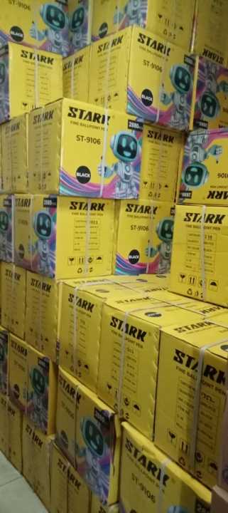 1 karton / dus ( isi 2880 pcs ) PULPEN ULIR tinta hitam / PULPEN LILIN ...