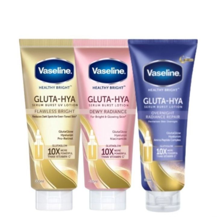 Vaseline Healthy Bright Gluta Hya Serum Burst Uv Lotion 300ML THAI CNP ...