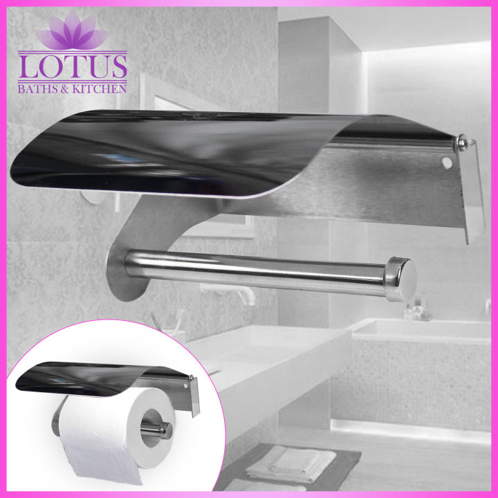 Lotus Baths Stainless Steel Bathroom Toilet Paper Holder Roll Tissue ... Lotus Baths Stainless Steel Bathroom Toilet Paper Holder Roll Tissue ...