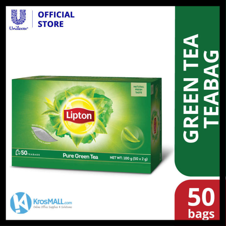 Lipton Pure Green Tea 50 Tea Bag | Lazada