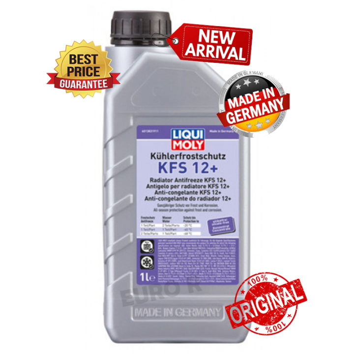 LIQUI MOLY RADIATOR ANTIFREEZE KFS 12+ ( 100% ORIGINAL ) - 1L | Lazada