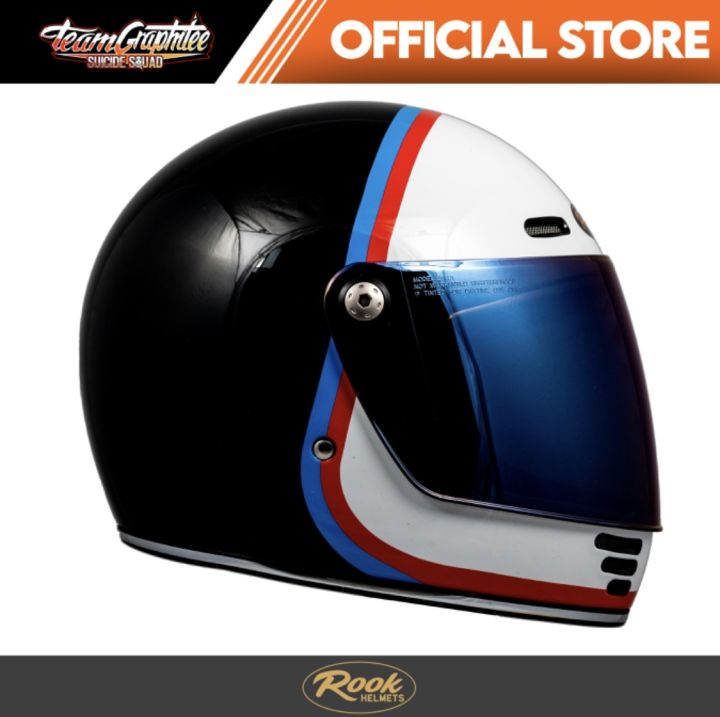 ROOK V152 HUNTER (IRIDIUM LENS) FULL FACE SINGLE VISOR WITH FREE CLEAR ...