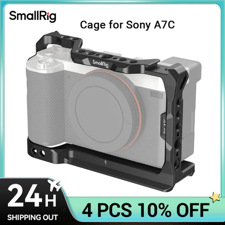 SmallRig A7C Aluminum Alloy Full Cage Camera for Sony A7C, with Arca-Swiss Quick Release Plate ...