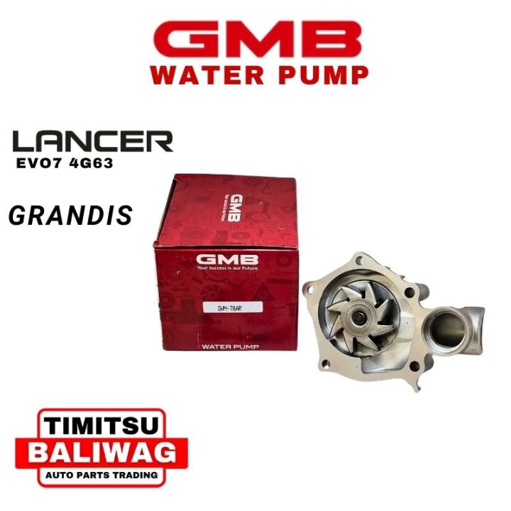 GMB WATER PUMP FOR MITSUBISHI LANCER EVO7 4G63 ENGINE, MITSUBISHI ...