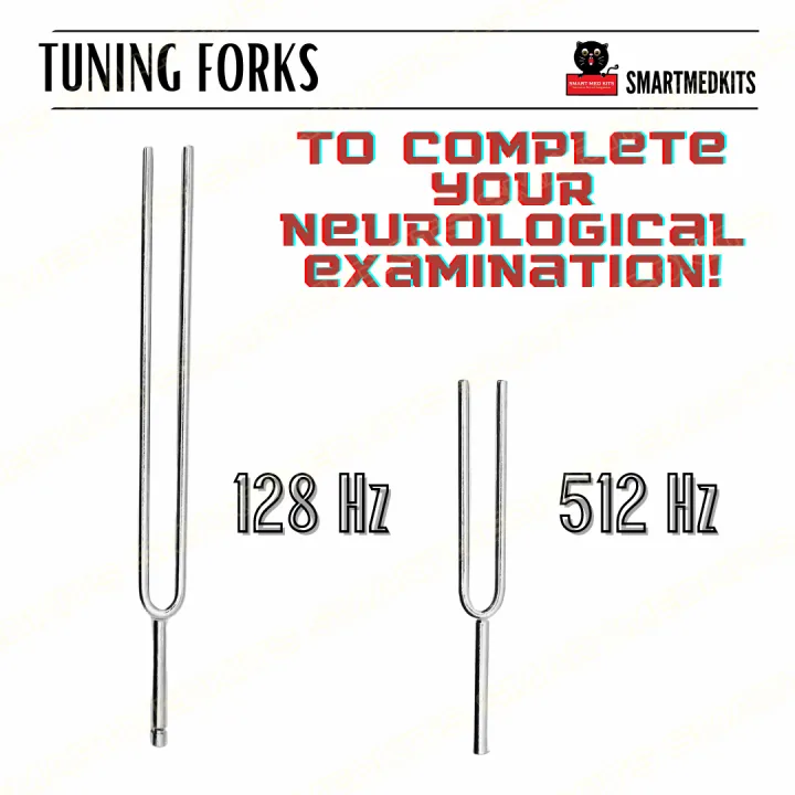 Tuning fork 128Hz / 256Hz / 512 Hz /Hearing Assessment Tool / Neurology ...