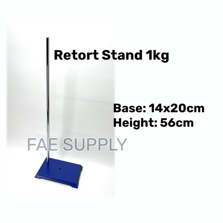 Retort Stand 1kg Base 14cmx20cm Rod Length 56cm For Lab Use | Lazada