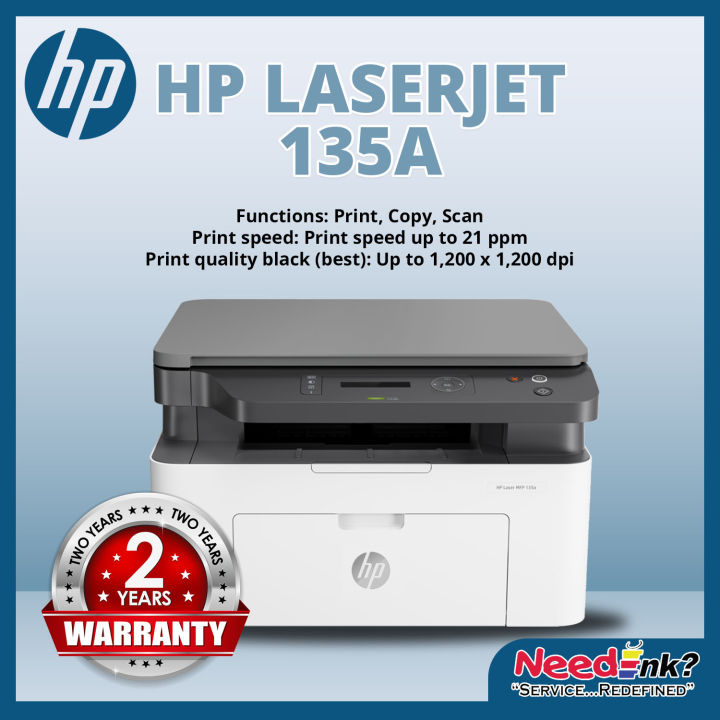 HP Laser MFP 135a A4 Mono Multifunction Printer | Lazada PH