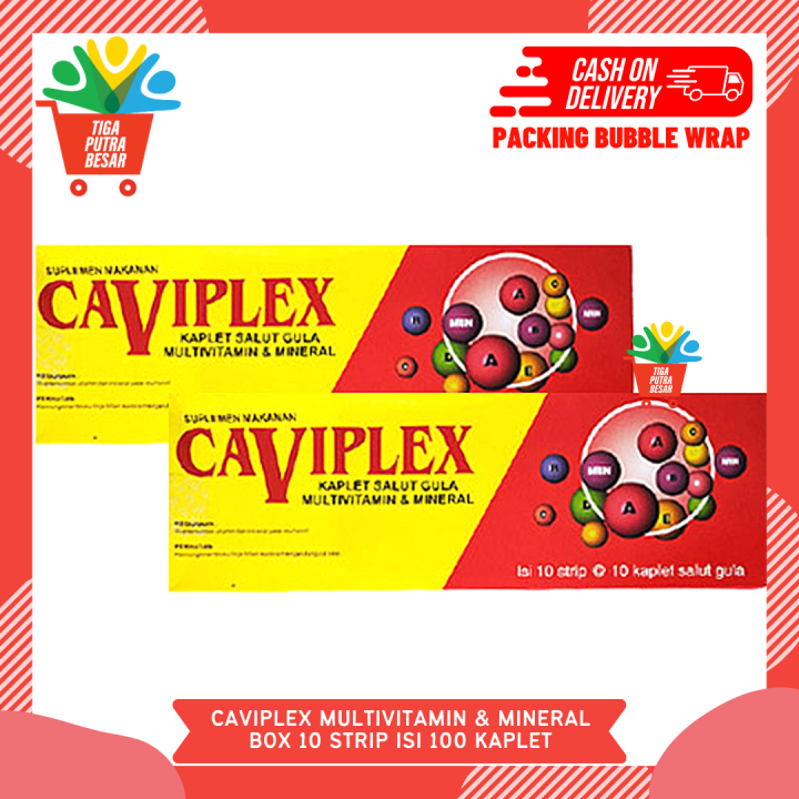 CAVIPLEX MULTIVITAMIN & MINERAL BOX 10 STRIP 100 KAPLET | Lazada Indonesia