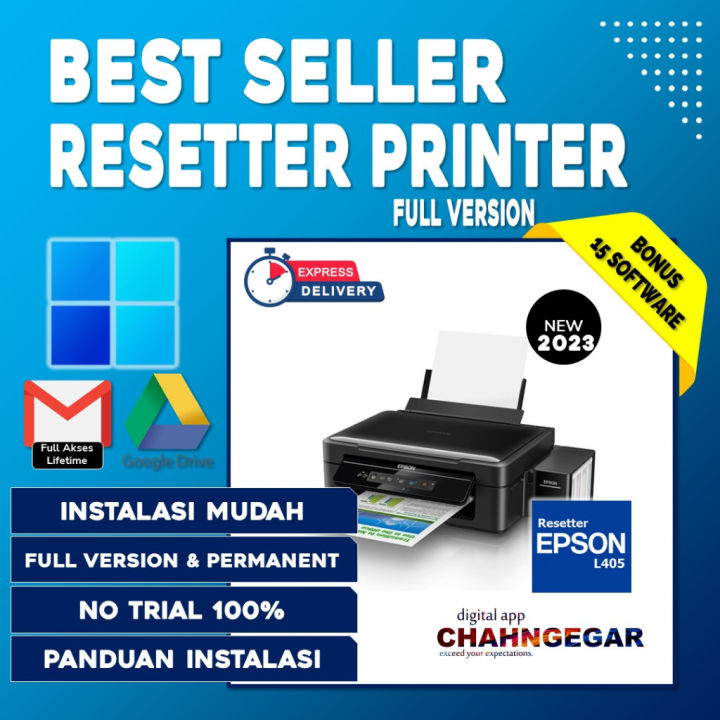 Resetter Printer Epson L405 Software Adjustment Reset Printer | Lazada Indonesia