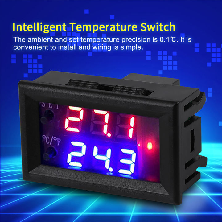 Digital Display Microcomputer Thermostat Temperature Controller Switch ...