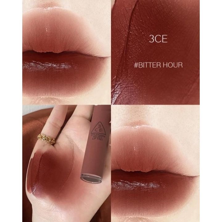 Son 3CE Màu Bitter Hour - Đỏ Nâu, Son Kem Lì 3CE Velvet lip tint ...