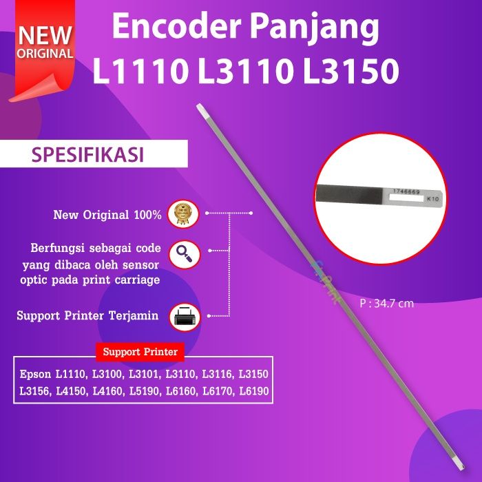 Scale Encoder Panjang Epson L1110 L1210 L3100 L3110 L3210 L3116 L3150 ...