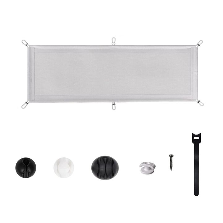 Cable Management Net - Under Desk Wire Management - Flexible Under Desk ...