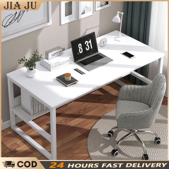 JIAJU 120CM Computer Desk Student Study Table Meja belajar Modern Home ...