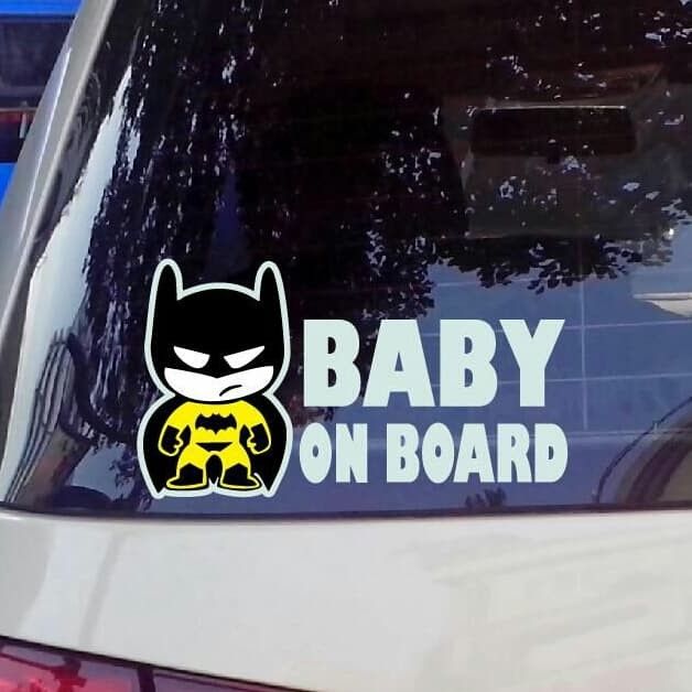 cutting sticker mobil batman baby on board stiker kaca mobil lucu ... cutting sticker mobil batman baby on board stiker kaca mobil lucu ...