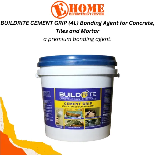 BUILDRITE CEMENT GRIP (4L) Bonding Agent for Concrete, Tiles and Mortar ...