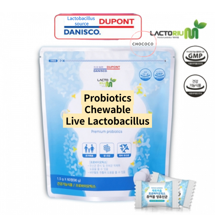 [KOREA] 🇰🇷 60tablets Lactorium Probiotics Chewable Live Lactobacillus ...