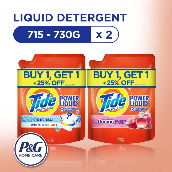 [Bundle of 2] Tide Liquid Detergent Original White & Bright Garden ...