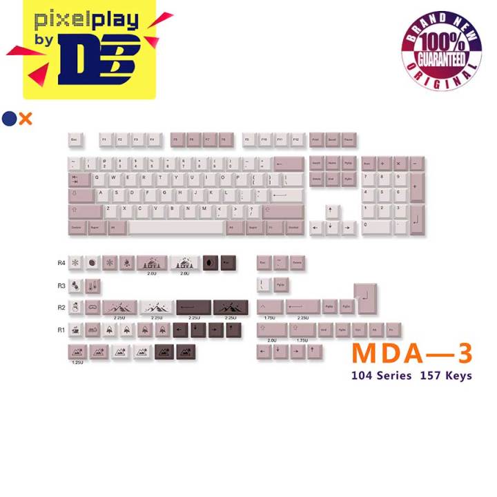 Royal Kludge PBT Keycaps 157 Keys MDA-3 | Lazada PH