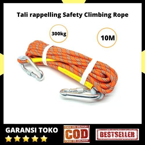 Tali rappelling Safety Climbing Rope 10 Meter / Tali climbing / Tali ...