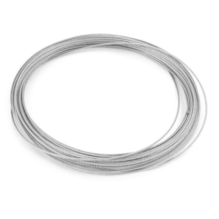 Hoisting 7x7 1.2mm Diameter Stainless Steel Flexible Wire Rope 32.8Ft ...