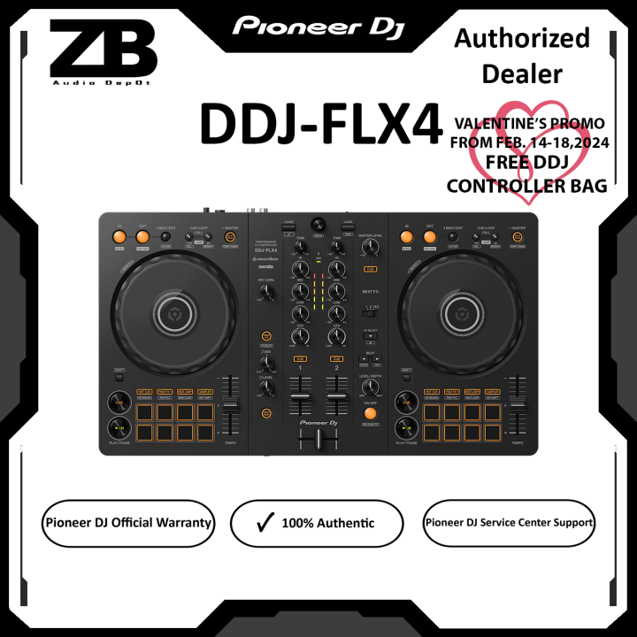 Pioneer DDJ-FLX4 2-channel DJ Controller for multiple DJ applications | Lazada PH