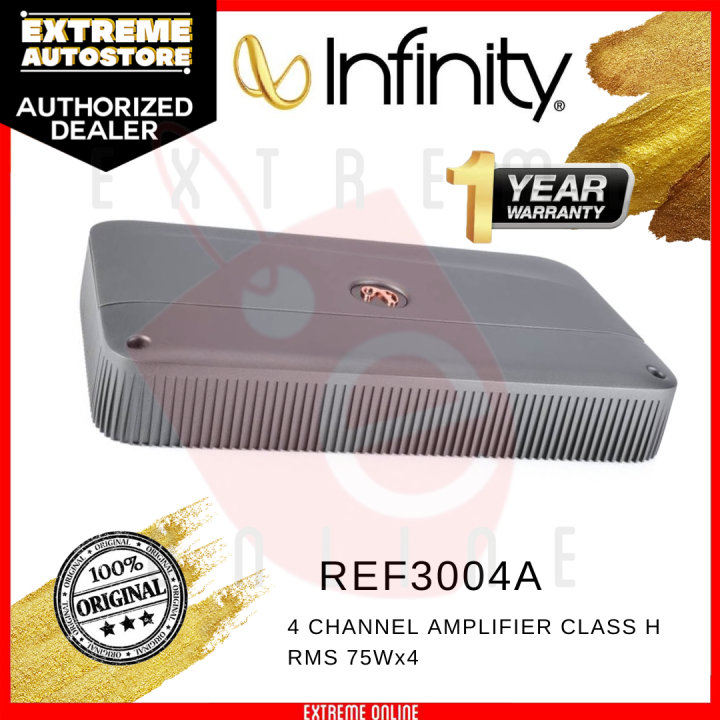 Infinity Reference 3004A Reference Series 4-channel car amplifier — 75 watts RMS x 4 | Lazada
