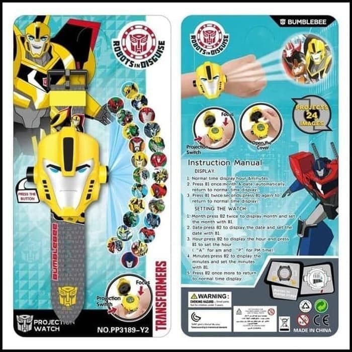 JAM TANGAN ANAK LASER KEPALA BESAR 24 GAMBAR PROYEKTOR KARAKTER ...