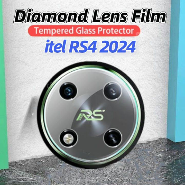 itel RS4 2024 3D Camera Lens Protector Clear Transparent Tempered Glass ...