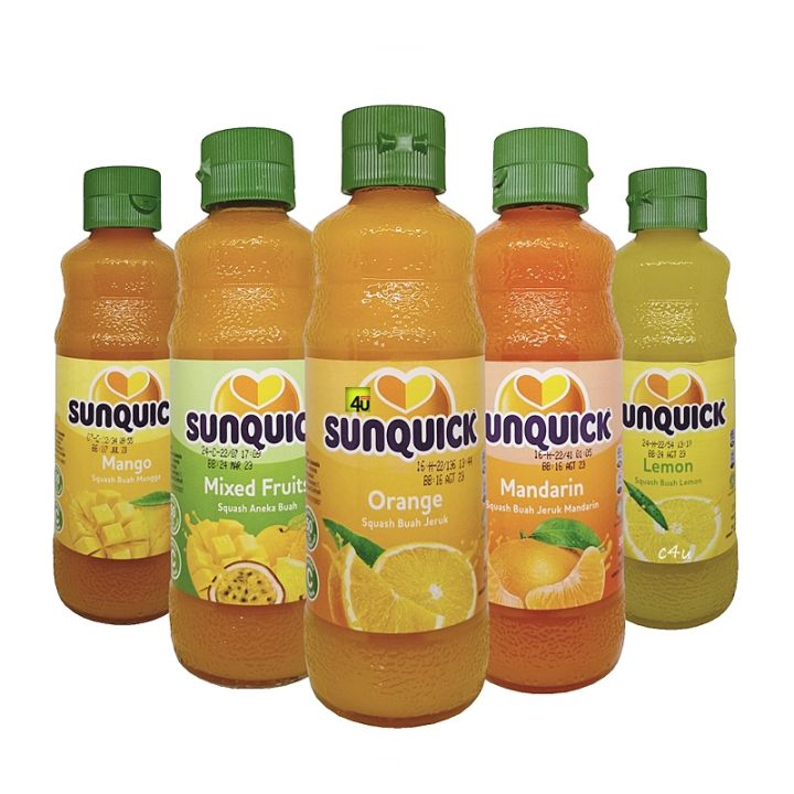 SUNQUICK - Fruit Juice Concentrate Squash - BOTOL KECIL | Lazada Indonesia