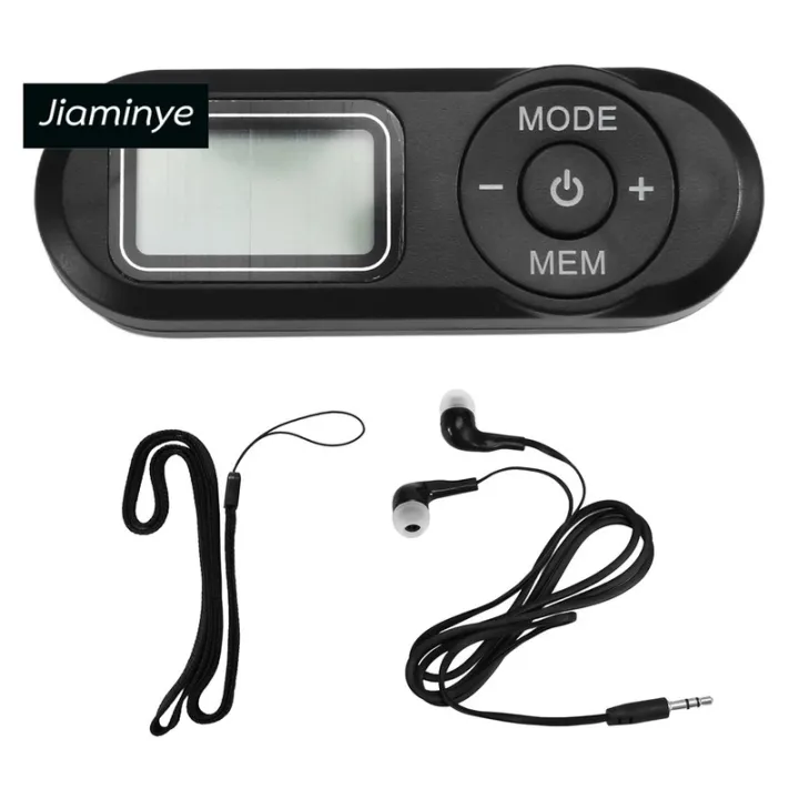 Mini Portable FM Radio, Pocket Radio Receiver with Earphone FM Bass ...
