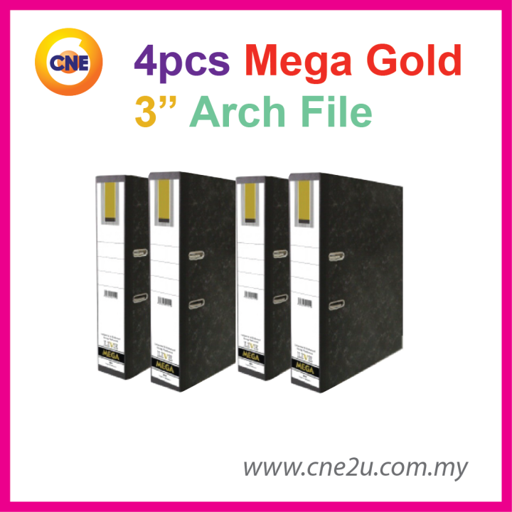 4pcs Mega Gold Arch File 3'' / 75mm | Lazada