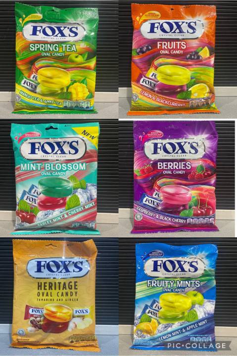 FOX'S Crystal Clear Fruity Mint,Spring Mint,Heritage,Berries,Mint ...