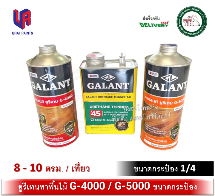 ยูรีเทนกาแลนท์ ทินเนอร์กาแลนท์ GALANT ภายนอก ภายใน ทินเนอร์ กระป๋อง 0.875 ลิตร POLYURETHANE ...