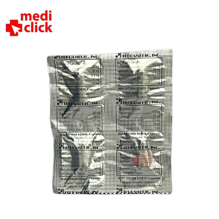 Mucotuss Forte - 10 CAPSULES | Lazada PH