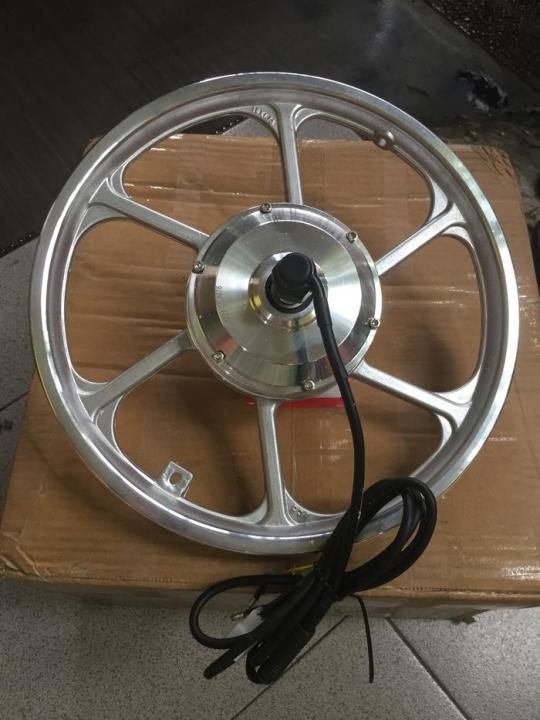 Kit Motor BLDC Hub 250Watt 36V dengan velg 16" Sepeda Listrik eBike ...