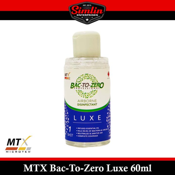 MTX Microtex Bac To Zero Solution Luxe 60ml (Blended Organic Essential ...