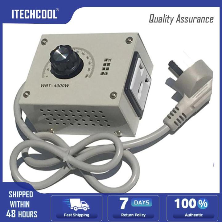 【Original】AC220V Fan Governor 18A SCR Voltage Regulator 4KW Stepless ...