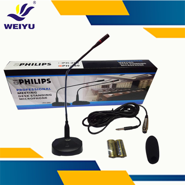 Meeting Desk Standing professional PHILIPS PH-208 microphone | Lazada PH