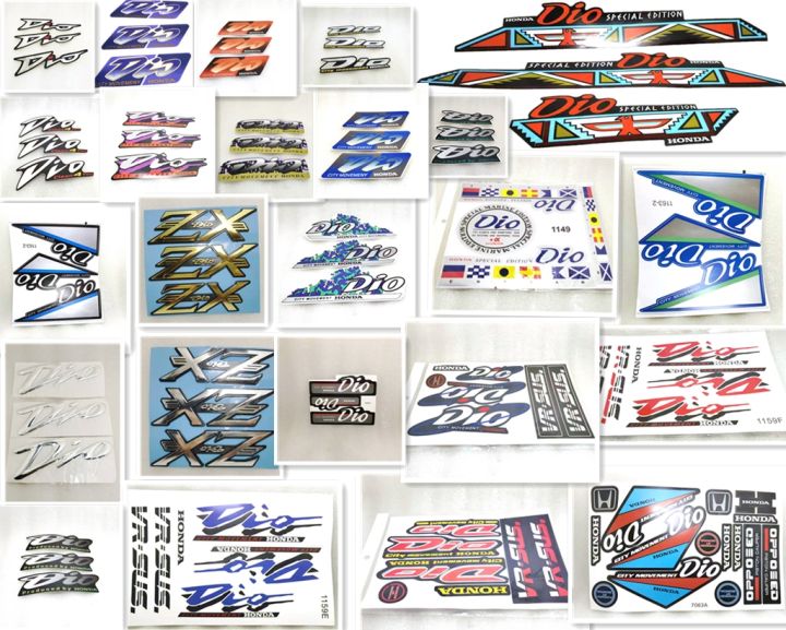 Motorcycle scooter decals Moto fairing body stickers colorful ...