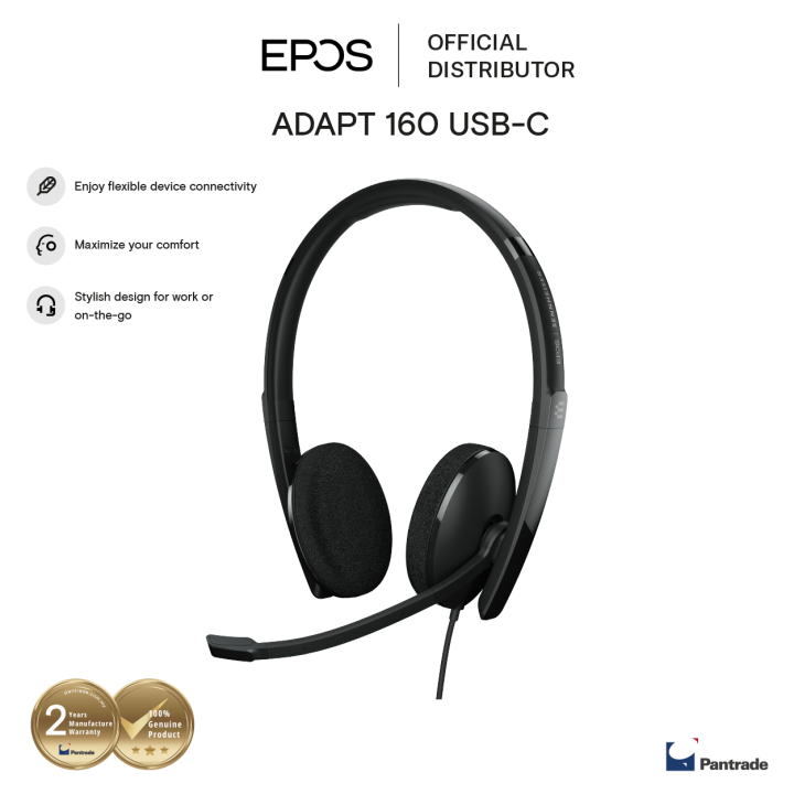 EPOS | Sennheiser ADAPT SC160 USB-C Stereo UC Optimized Headset | Lazada