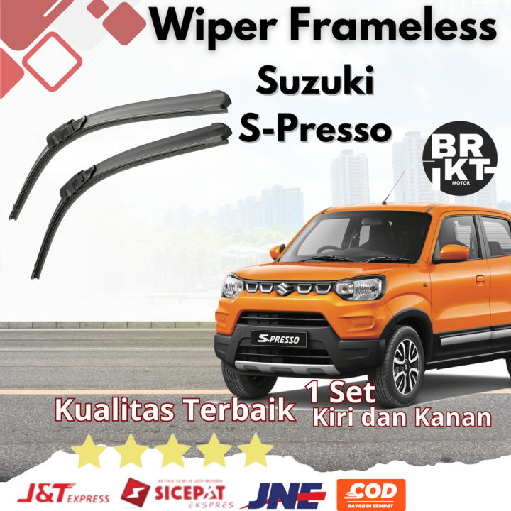 Wiper Mobil Suzuki S-Presso Spresso Frameless 1 Set Kiri dan Kanan ...
