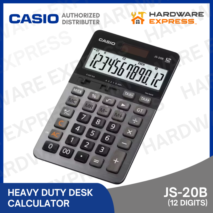 Casio JS-20B Heavy Duty Calculator (12 Digits) | Lazada PH