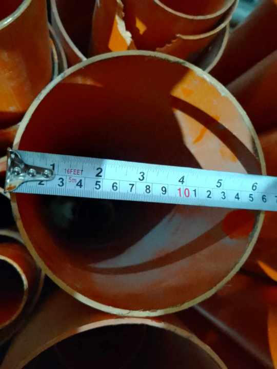 (1 FEET) BIOPIPE PVC ORANGE PIPE 6 INCH AND 8 INCH DIAMETER | SOLD PER ...