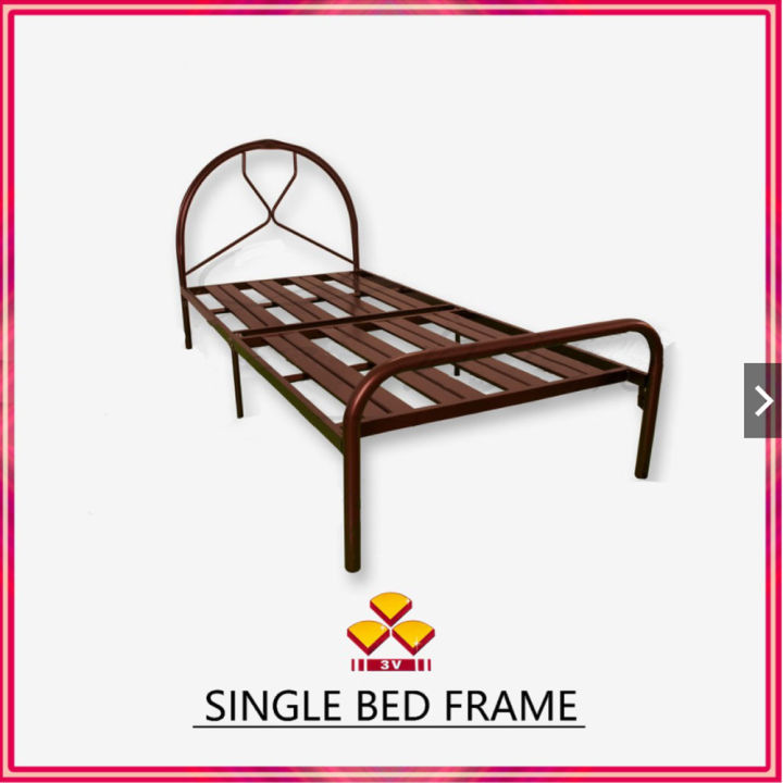 3V Single Metal Bed Frame Super Base Support Up to 200KG JN900FSBN Katil Single Size Katil Bujang 200Kg Weight Capacity Bed Easy Assembly Metal Bed Lazada Lazada