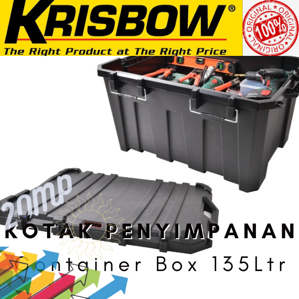 Kotak Penyimpanan Kotak Perkakas 135 Ltr Krisbow CONTAINER BOX ...