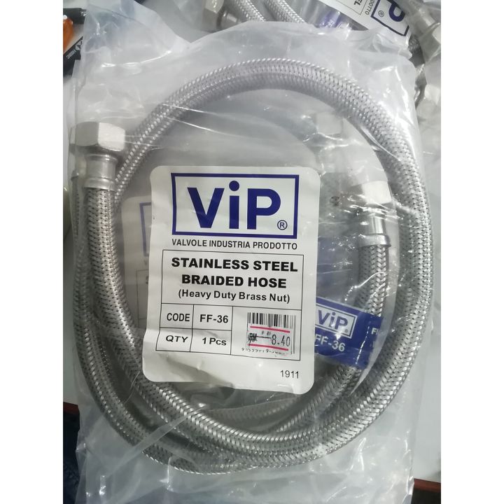 VIP 36" Flexible Hose stainless steel hose braided with heavy duty ...