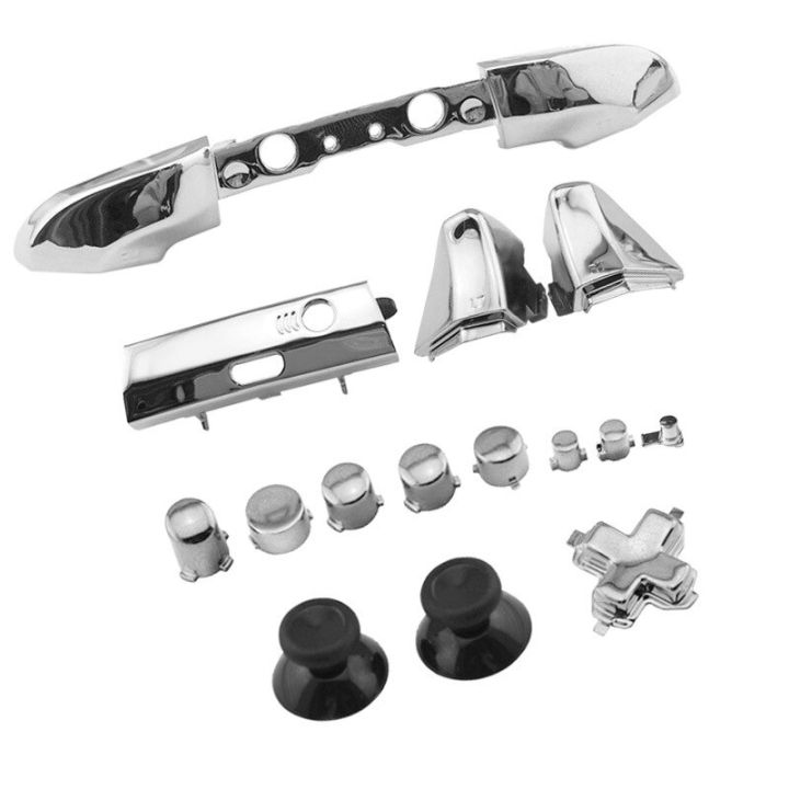 Chrome Plating Full Button Set Dpad RT LT RB ABXY Guide ON OFF Buttons ...