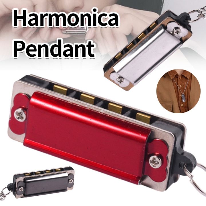 Steel Music Musical Chain Necklace 4 Holes 8 Tone Harmonica | Lazada PH