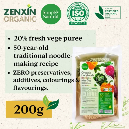 SIMPLY NATURAL Organic Handmade Rainbow Mee Sua 200g Malaysia | Lazada